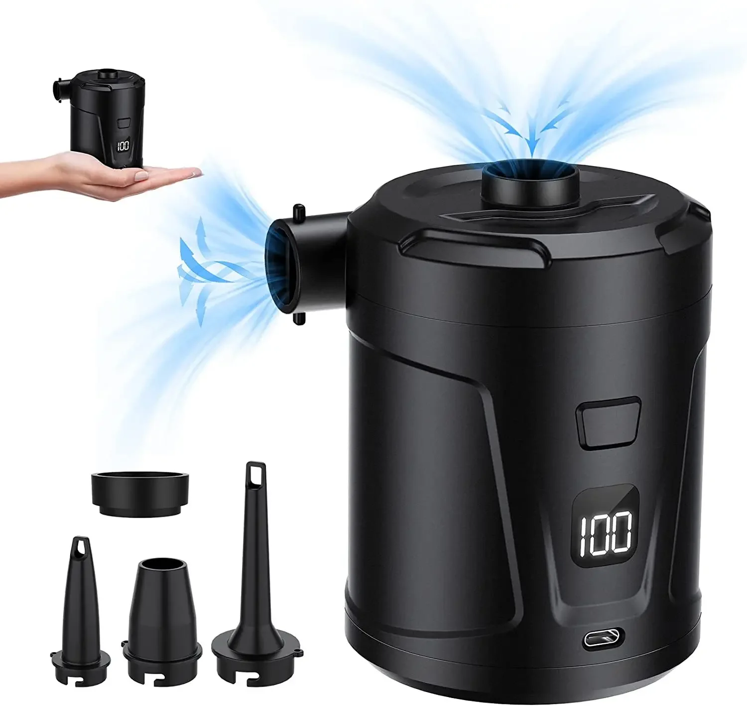 Electric Air Pump Inflator Battery Rechargeable Ai... – Grandado