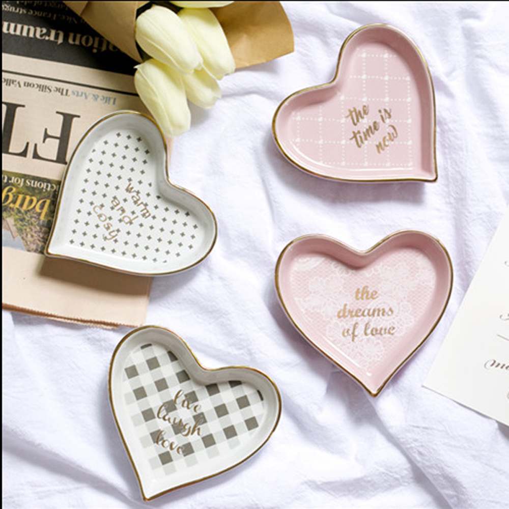 Super Cute Heart Shape Ceramic Dish,Jewelry Trays ... – Vicedeal