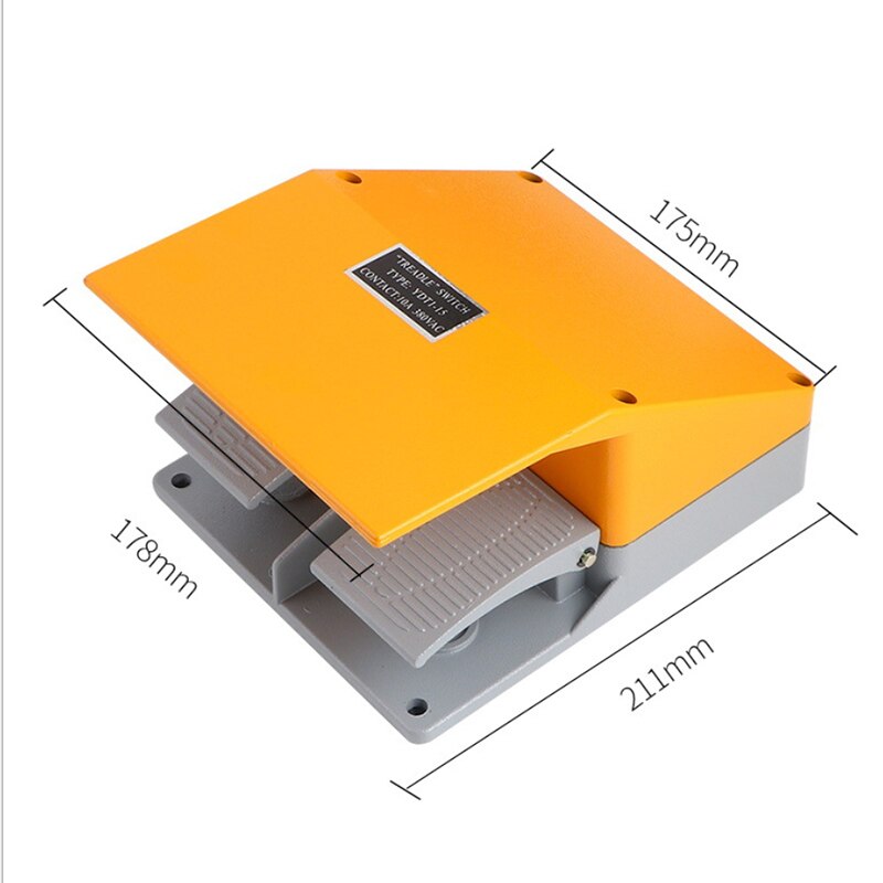 YDT1-15 Foot Switch Pedal Foot Control Switch 380V... – Grandado