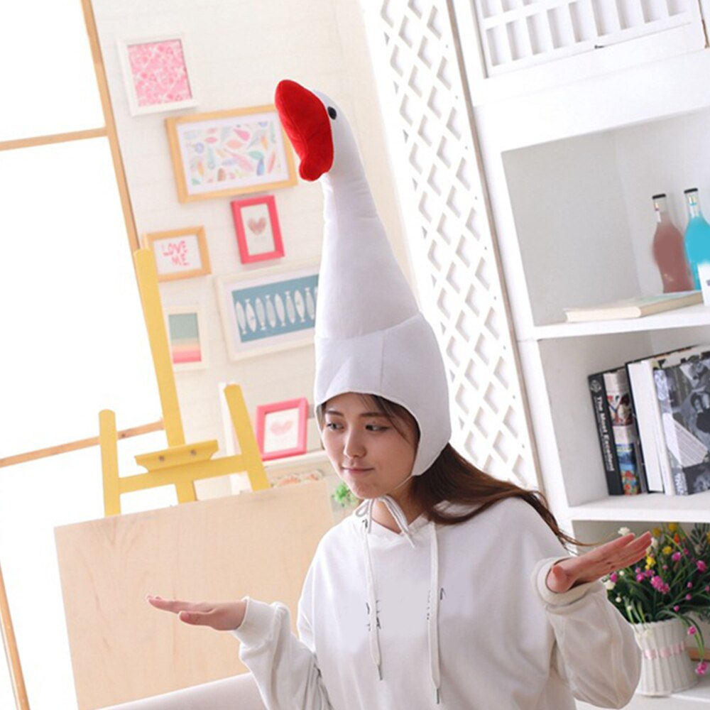 Lovely Soft Warm Long Goose Head Cap Animal Hats E... – Grandado
