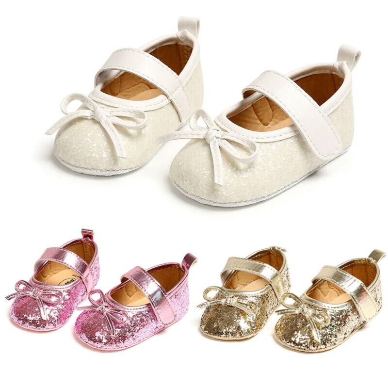 Sequins Princess Baby Girl Lace Shoes Soft Sole To... – Vicedeal