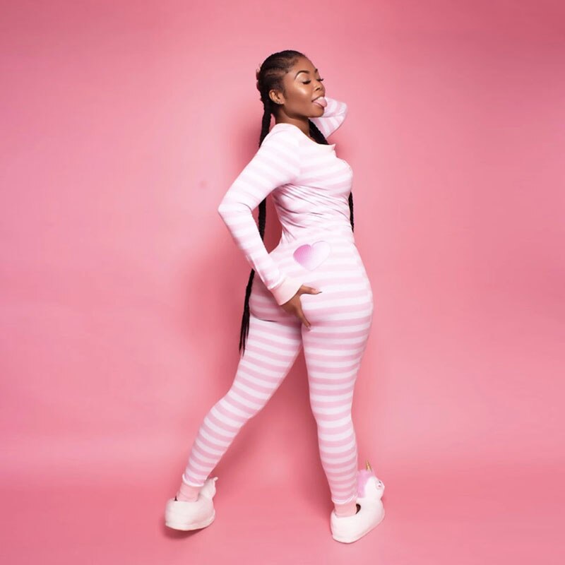 Christmas Onesis Women Button Neck Homewear Slim S... – Vicedeal