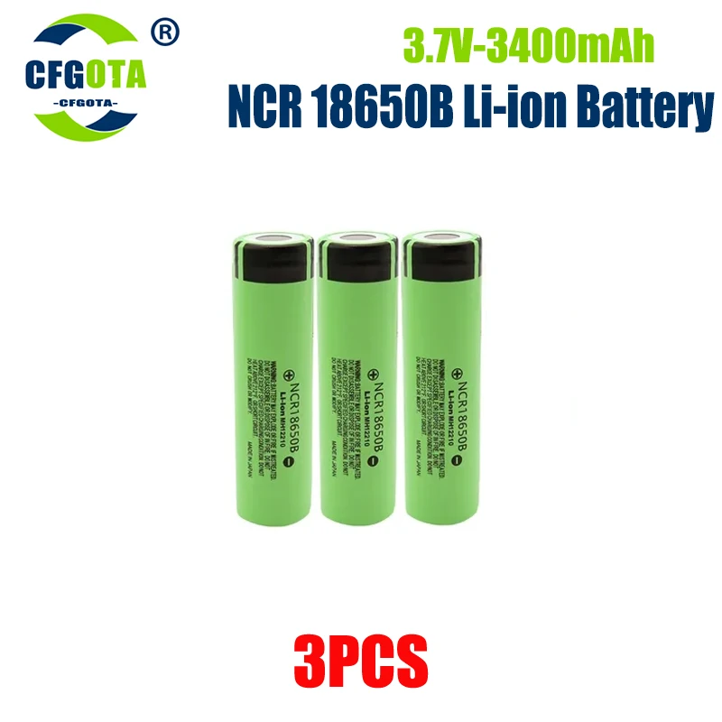 Genopladeligt litiumbatteri ncr 18650 3400 mah, or... – Vicedeal