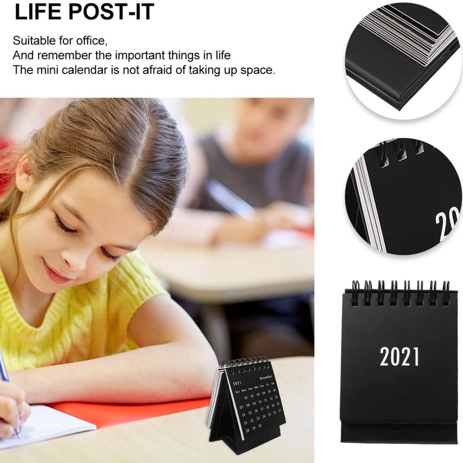 Bureau Kalender Mini Kalender Stand Up Flip Kalend... – Vicedeal