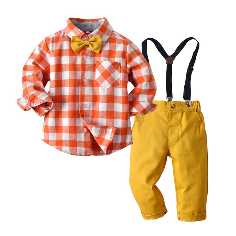 Costume à carreaux pour garçon, tenue de soirée, à... – Grandado