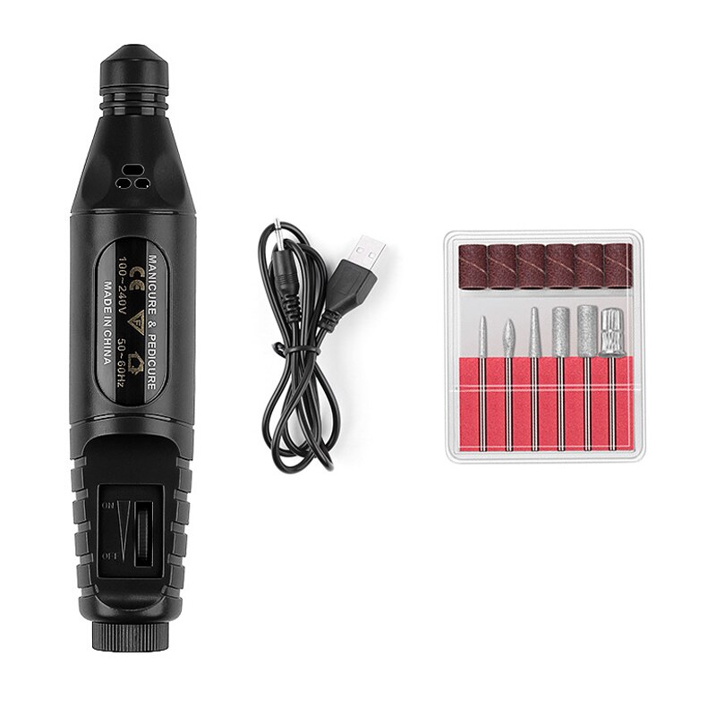 USB Nail Polisher Nail Drill Set Pen Type Portable... – Grandado