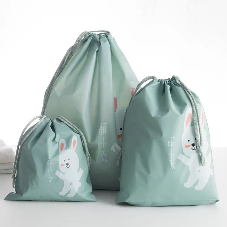 Portable Cute Duck Dust cloth bag PVC Clothes sock... – Grandado