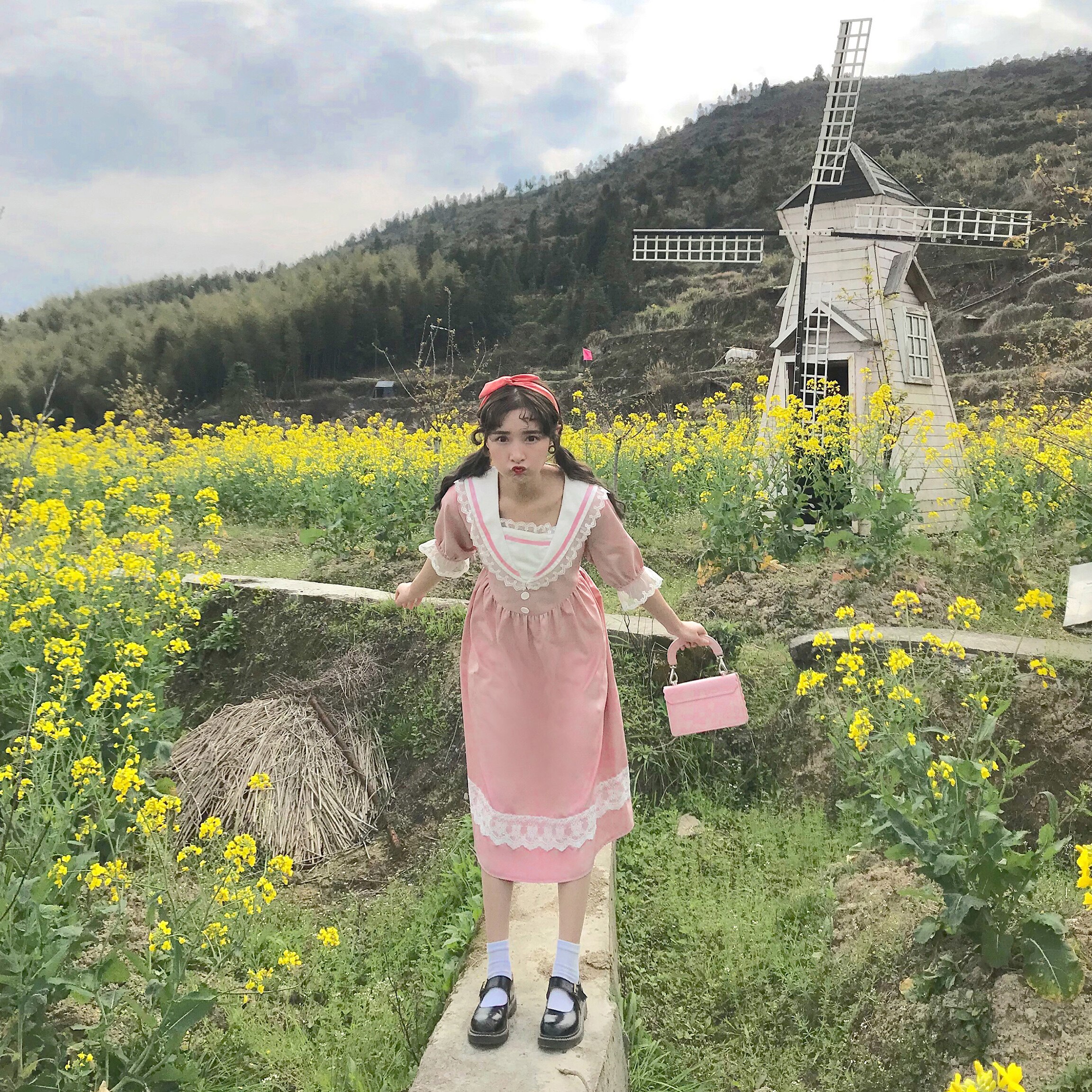 Summer the Japanese Sweet Cute College Pink Girl L... – Grandado