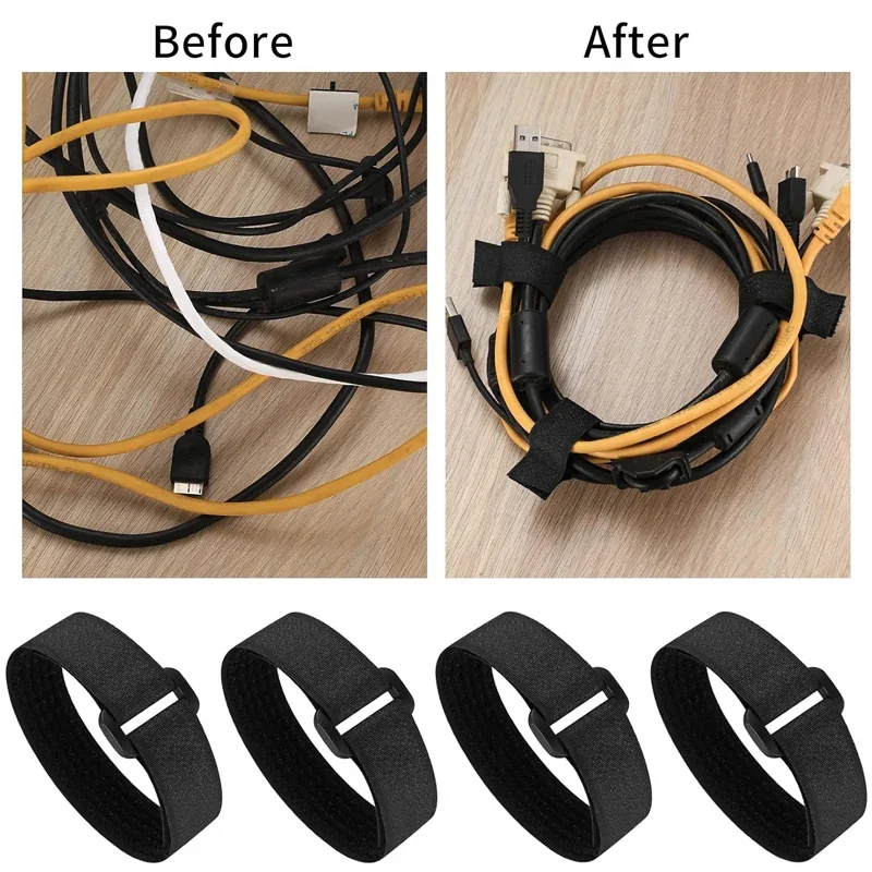 10/5M Reusable Nylon Fastening Cable Ties Hook Loo... – Grandado