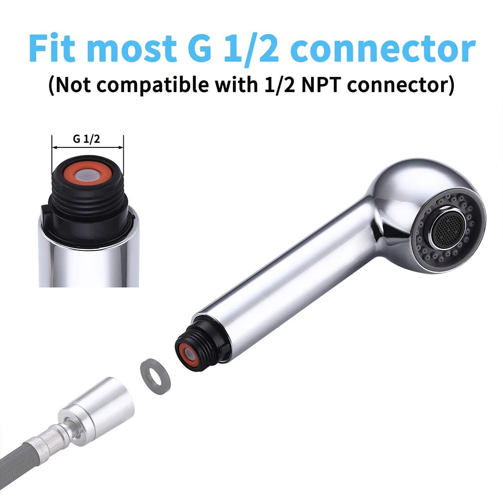 2-Functions Household Kitchen Mixer Tap Chrome Fau... – Grandado