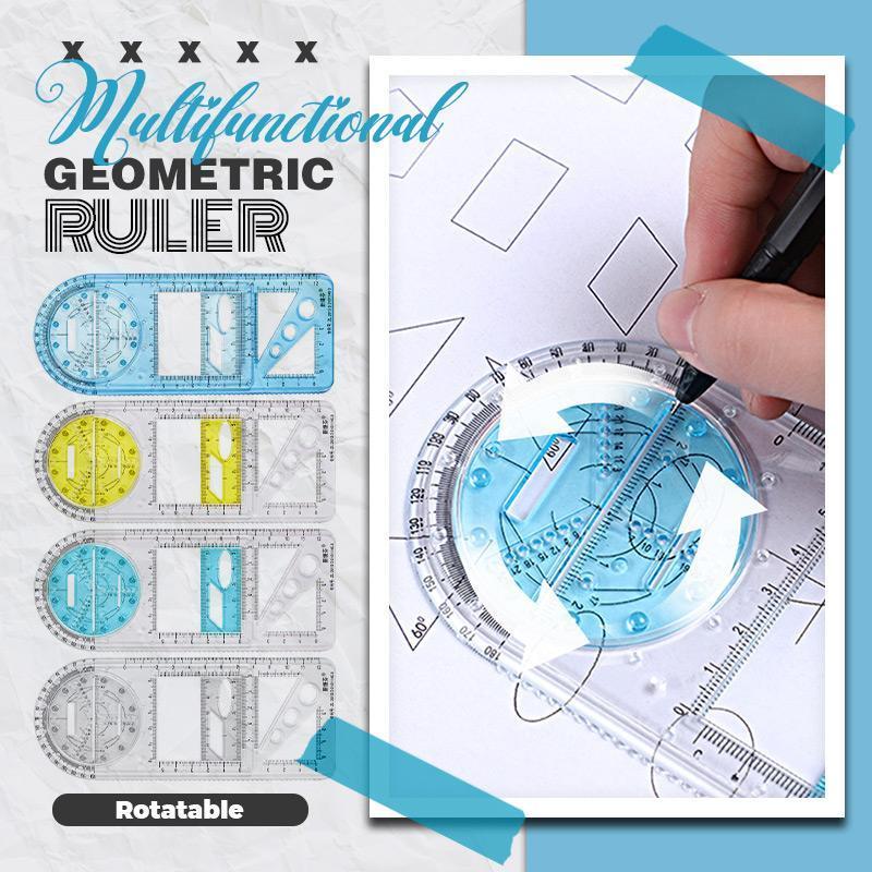 Multifunctional Geometric Ruler For School Office ... – Vicedeal
