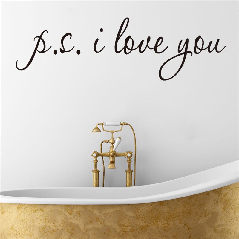PS I love you quotes waterproof wall decal sticker... – Grandado