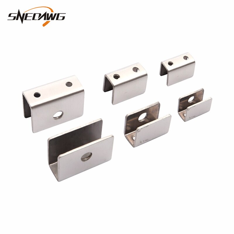 2pcs Stainlelss Steel Glass Clamp Fit 6~12mm Thick... – Vicedeal