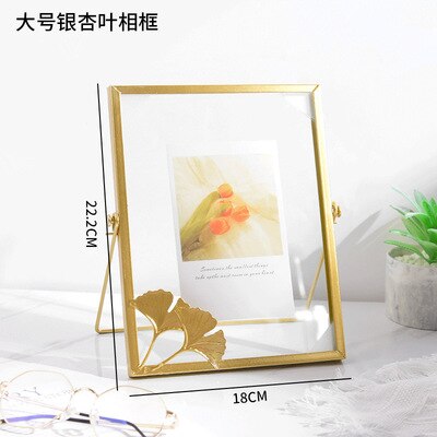 Nordic Geometric Metal Three-dimensional Glass Pho... – Grandado