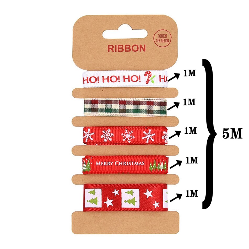 5Meter Natuurlijke Kerst Satijnen Linten Cadeau Bo... – Vicedeal