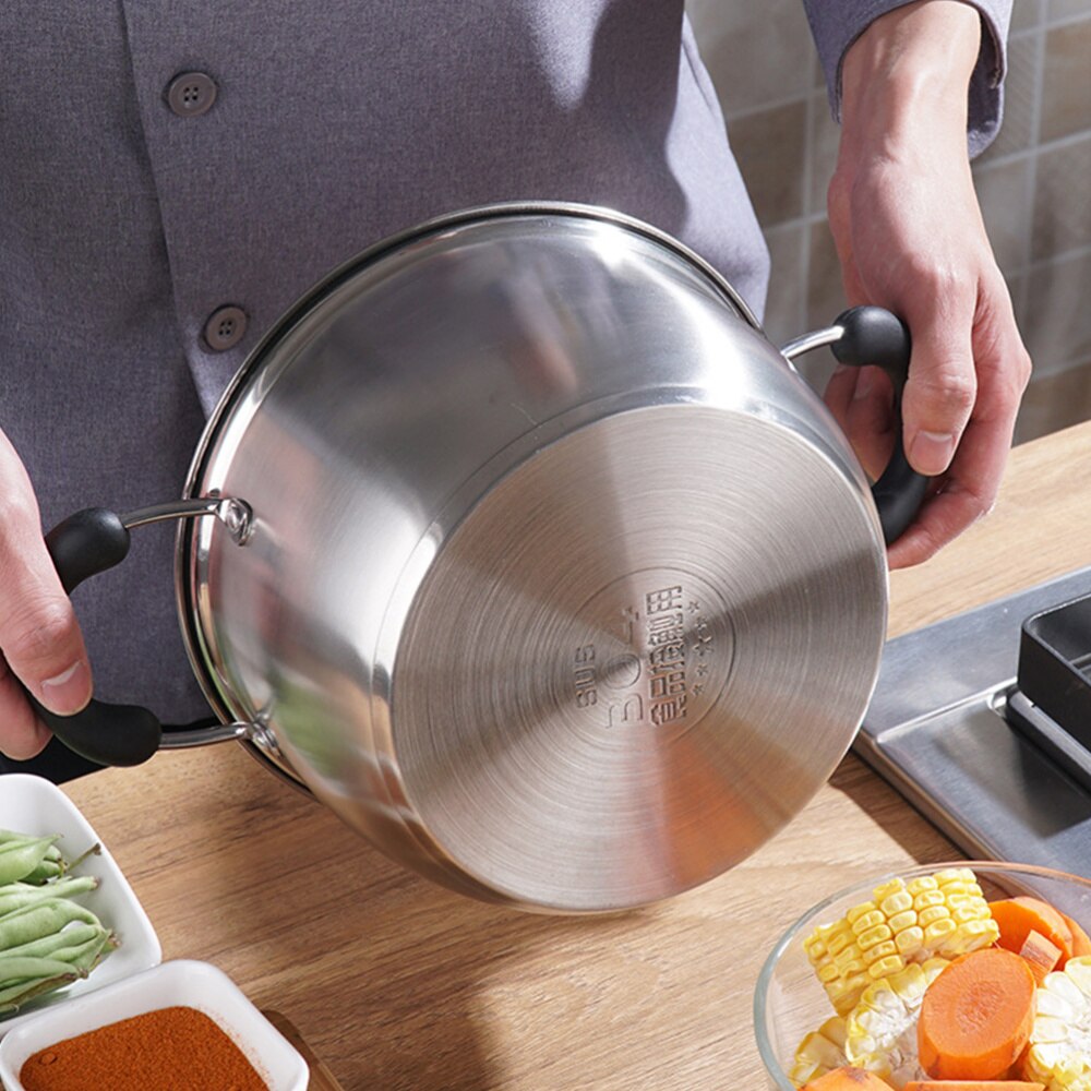 20cm Stainless Steel Stockpot Multi-layer Double B... – Grandado