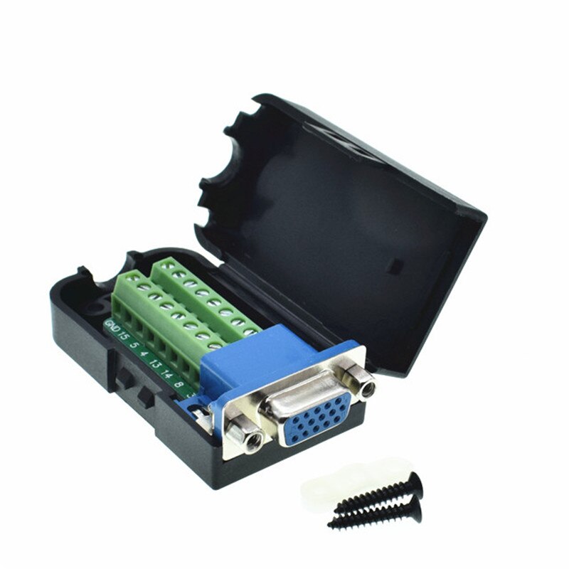 D-SUB DB15 VGA Male 3 Rows 15 Pin Plug Breakout Te... – Vicedeal