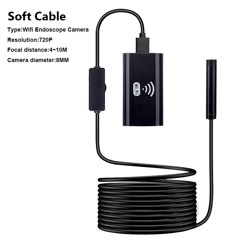 Wifi Endoscoop Camera Mini Waterdichte Harde Zacht... – Grandado