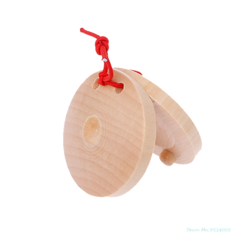 Wooden Castanets Wood Percussion Flamenco Musical ... – Vicedeal