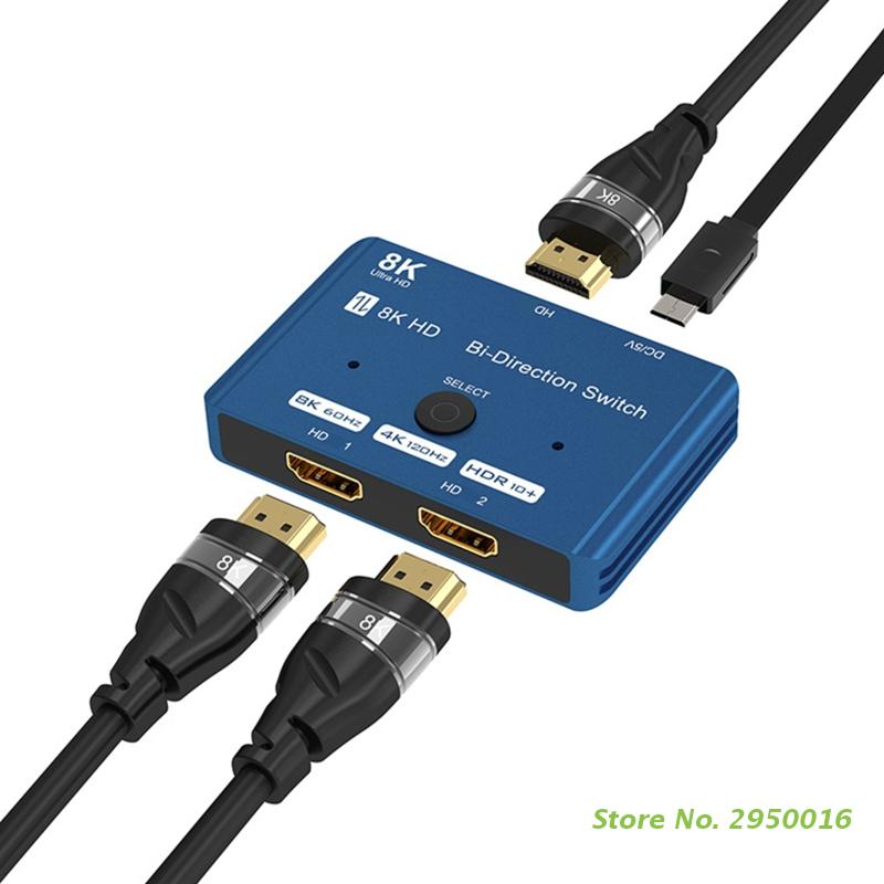 2 In 1 Out 8K HDMI-compatible Bi-Direction Switch ... – Vicedeal