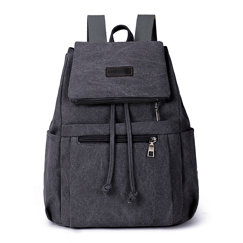 Vintage Brown Canvas Backpack Bags for Women Styli... – Vicedeal