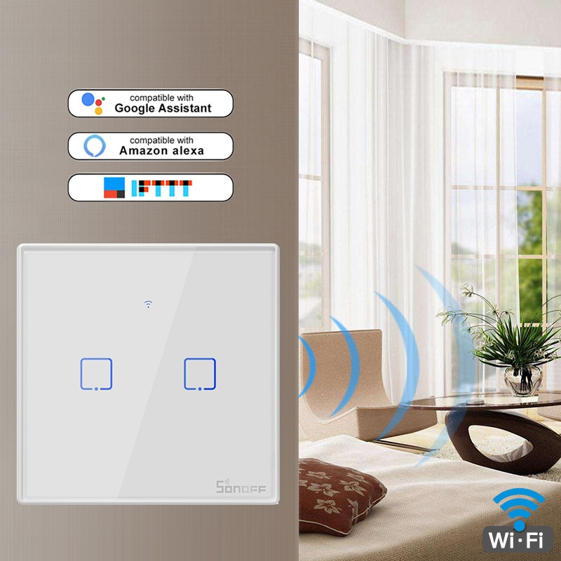 Sonoff T2 Tx Smart Panel Wifi Smart Switches Met 2... – Vicedeal
