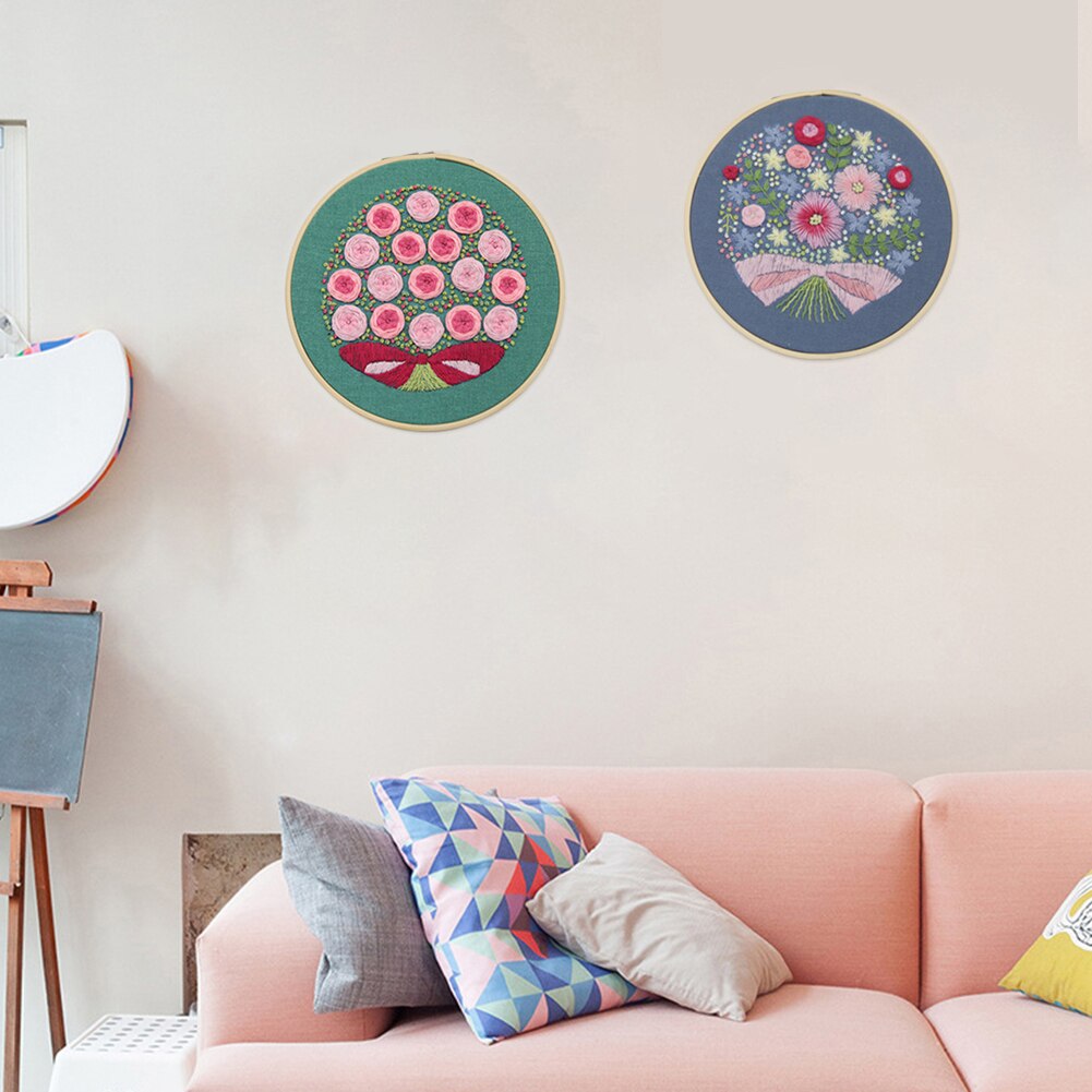 15cm Europa planta DIY cinta con flores bordado Se... – Grandado