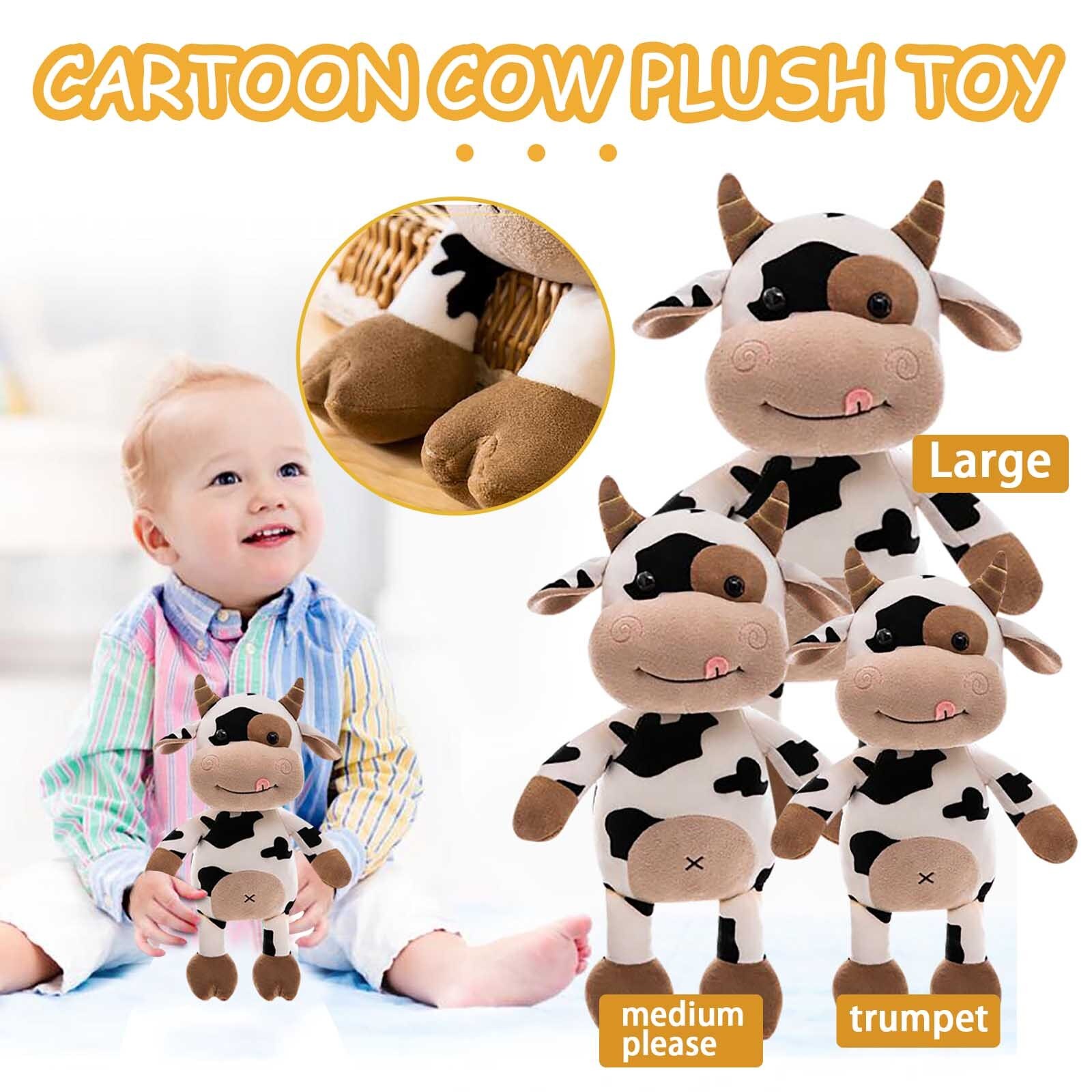 Plush Cartoon Cute Cow Plush Animal Toy Soft Sleep... – Grandado