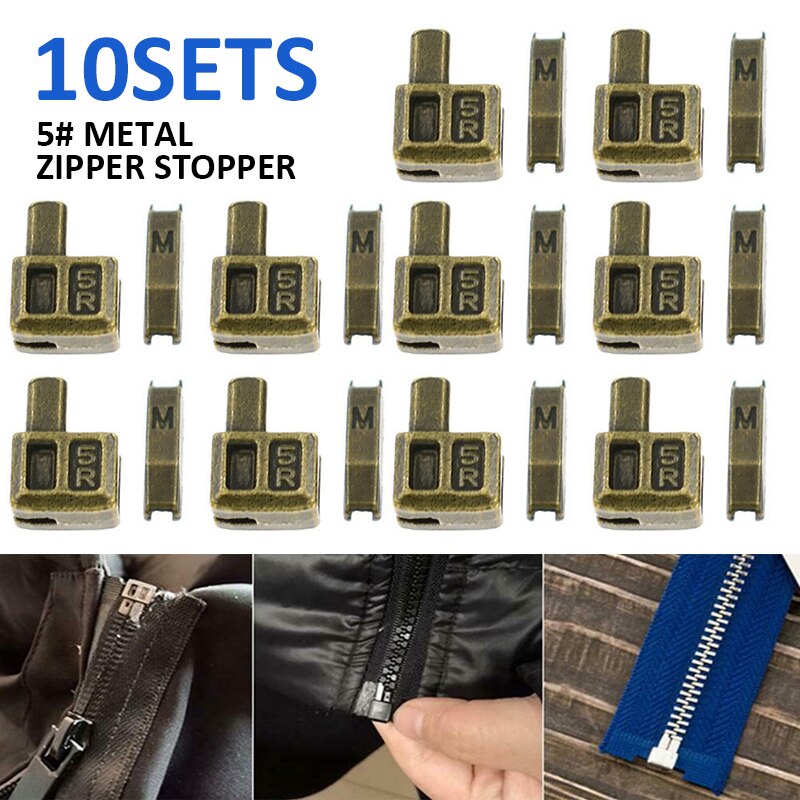 Juego de cierres de Metal para reparación de ropa,... – Grandado