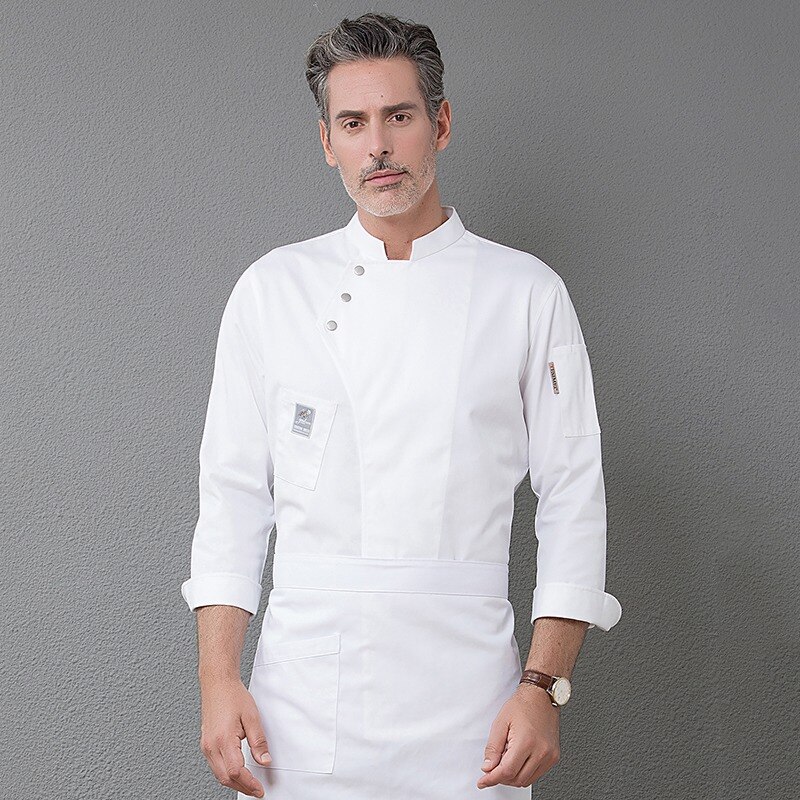 Unisex Chef Uniform Long Sleeve Bakery Restaurant ... – Grandado