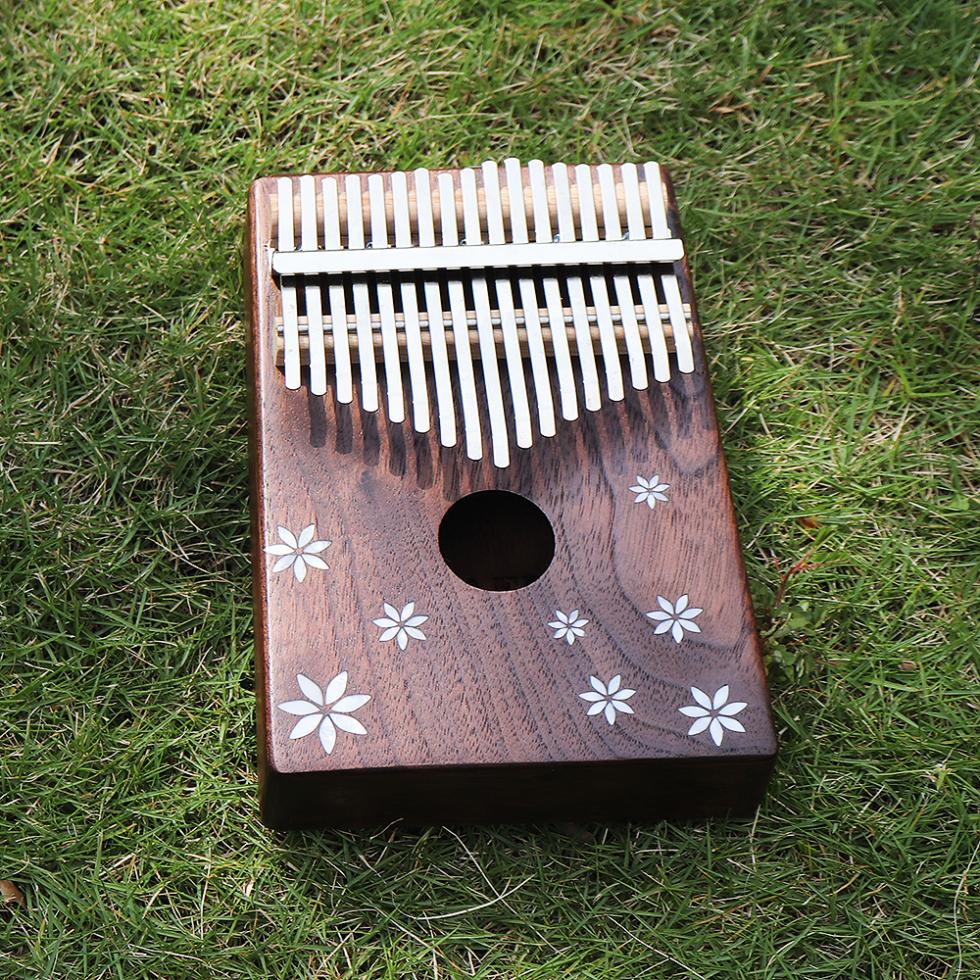 17 Key Kalimba Acacia Wood Thumb Piano with Shell ... – Grandado
