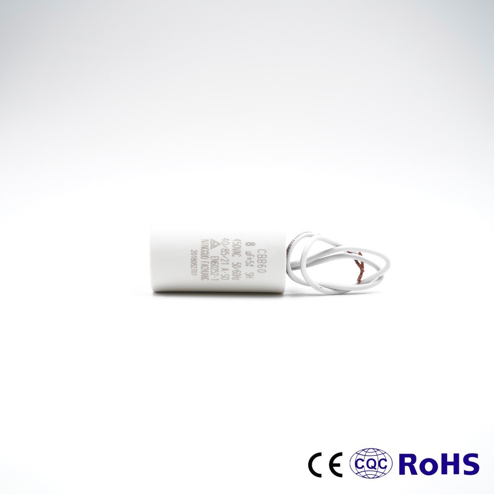 AC Motor Kondensator CBB60 8 uf 450 v 33*56mm – Vicedeal
