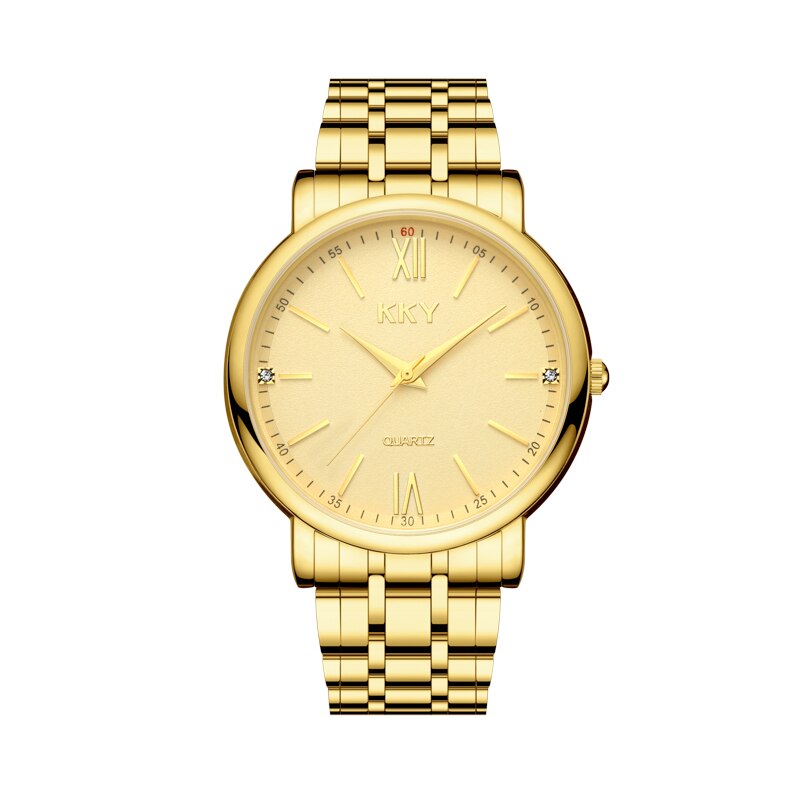 Couple Gold Watches Luxury KKY Brand Quartz Wristw... – Grandado