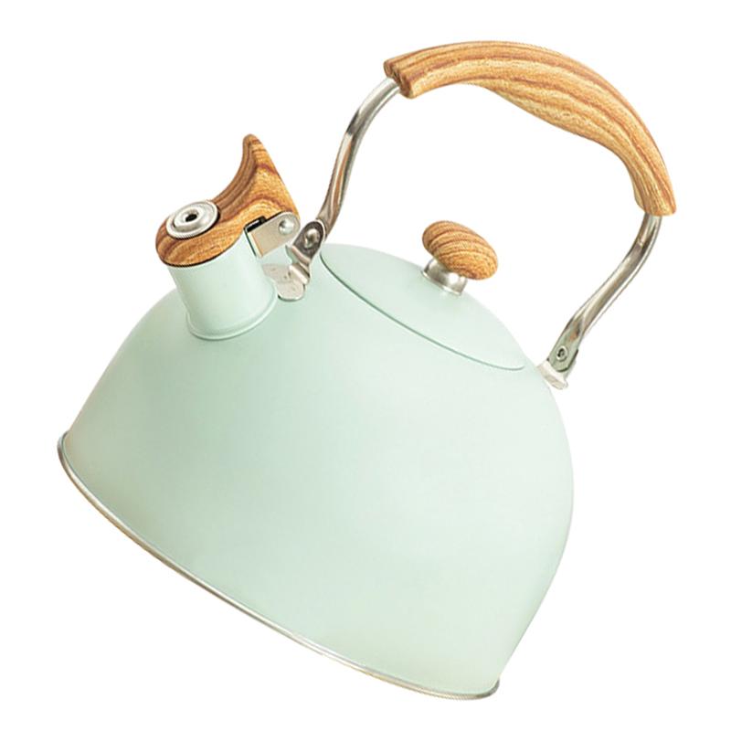 1pc 2.5L Wooden-Handled Whistle Tea Kettle Kitchen... – Grandado