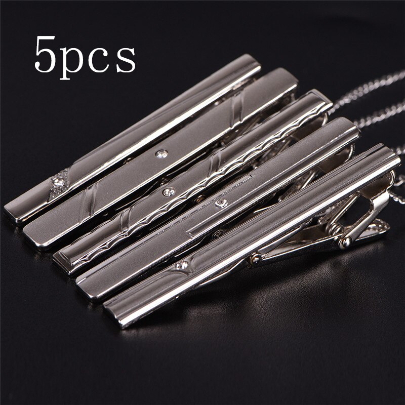 5pcs/set Men's Suit Tie Clip Simple Business Metal... – Vicedeal