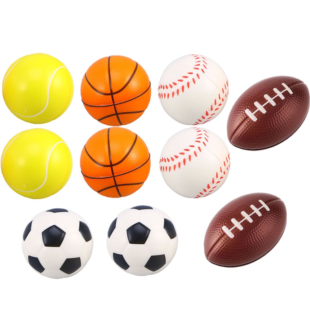 10pcs Bouncy Ball PU Sponge Bouncy Ball Pressure R... – Grandado