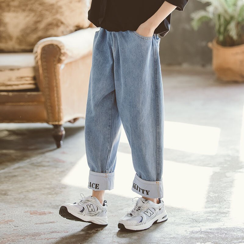 Teenage Girls Denim Blue Jeans Spring Autumn Casua... – Grandado