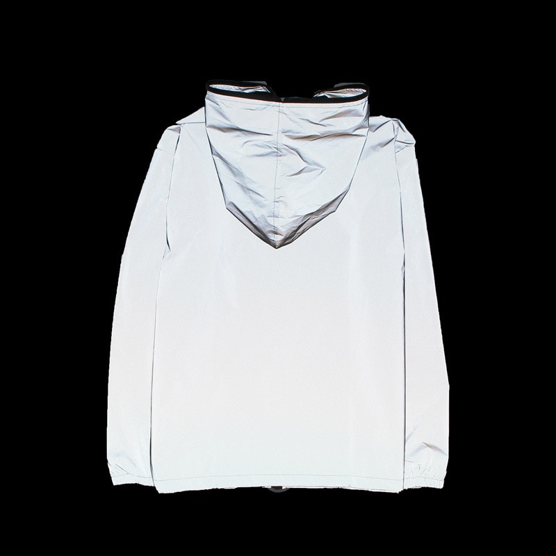 Plus Size 4xl Mannen Lente Herfst Volledige Reflecterende Windjack