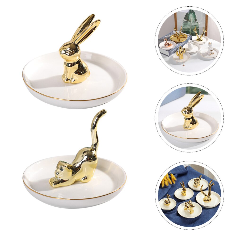 2pcs Ceramic Jewelry Display Stands Novel Display ... – Grandado