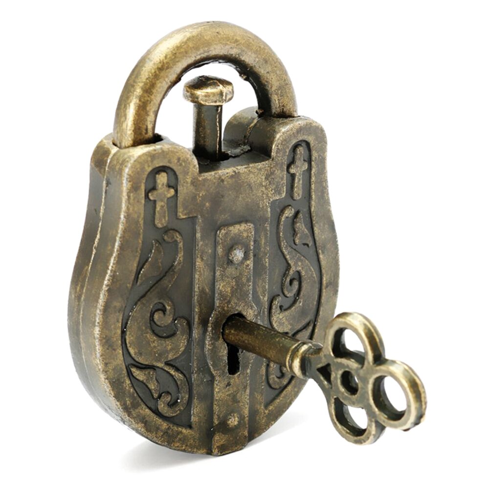 Vintage Metal Lock Key Puzzle Toy IQ Brain Teasers... – Grandado