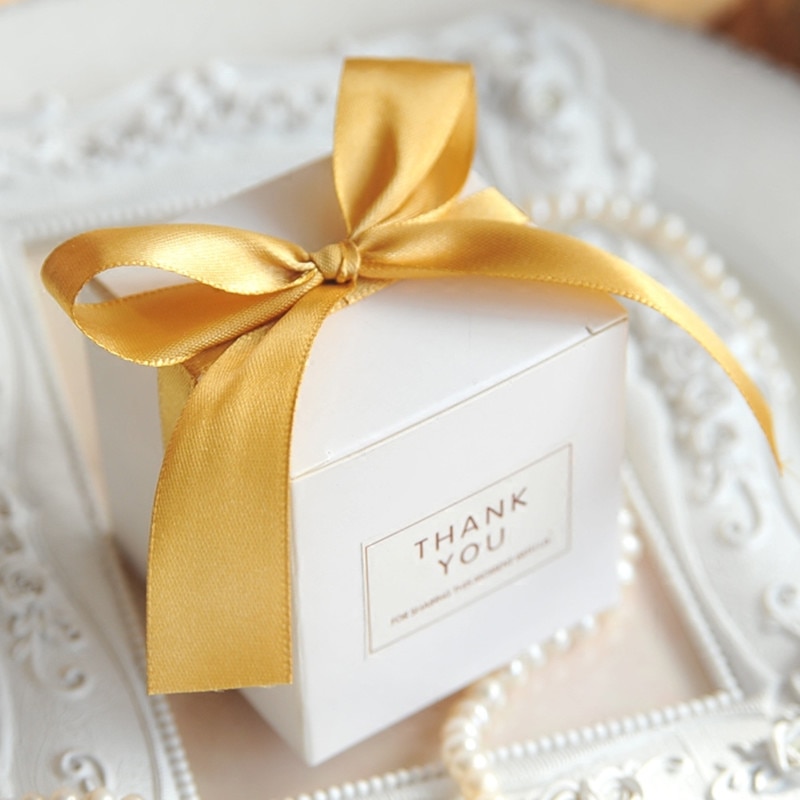 European Simple Atmosphere White Cube Candy Boxes ... – Grandado
