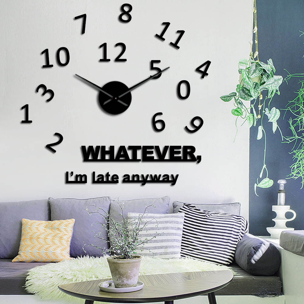 Whatever I'm Late Anyway Inspirational Quote W... – Vicedeal