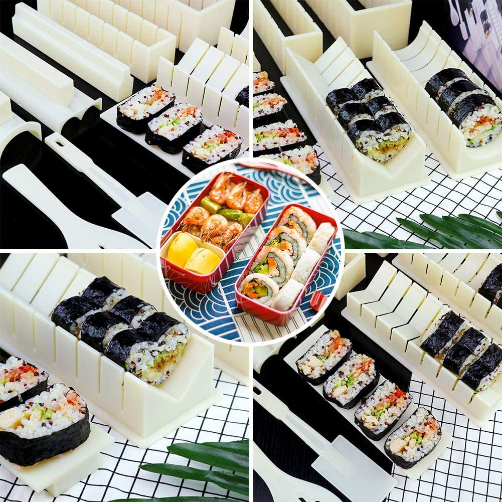 Sushi Making Kit, 10 Pieces DIY Sushi Set Plastic ... – Grandado