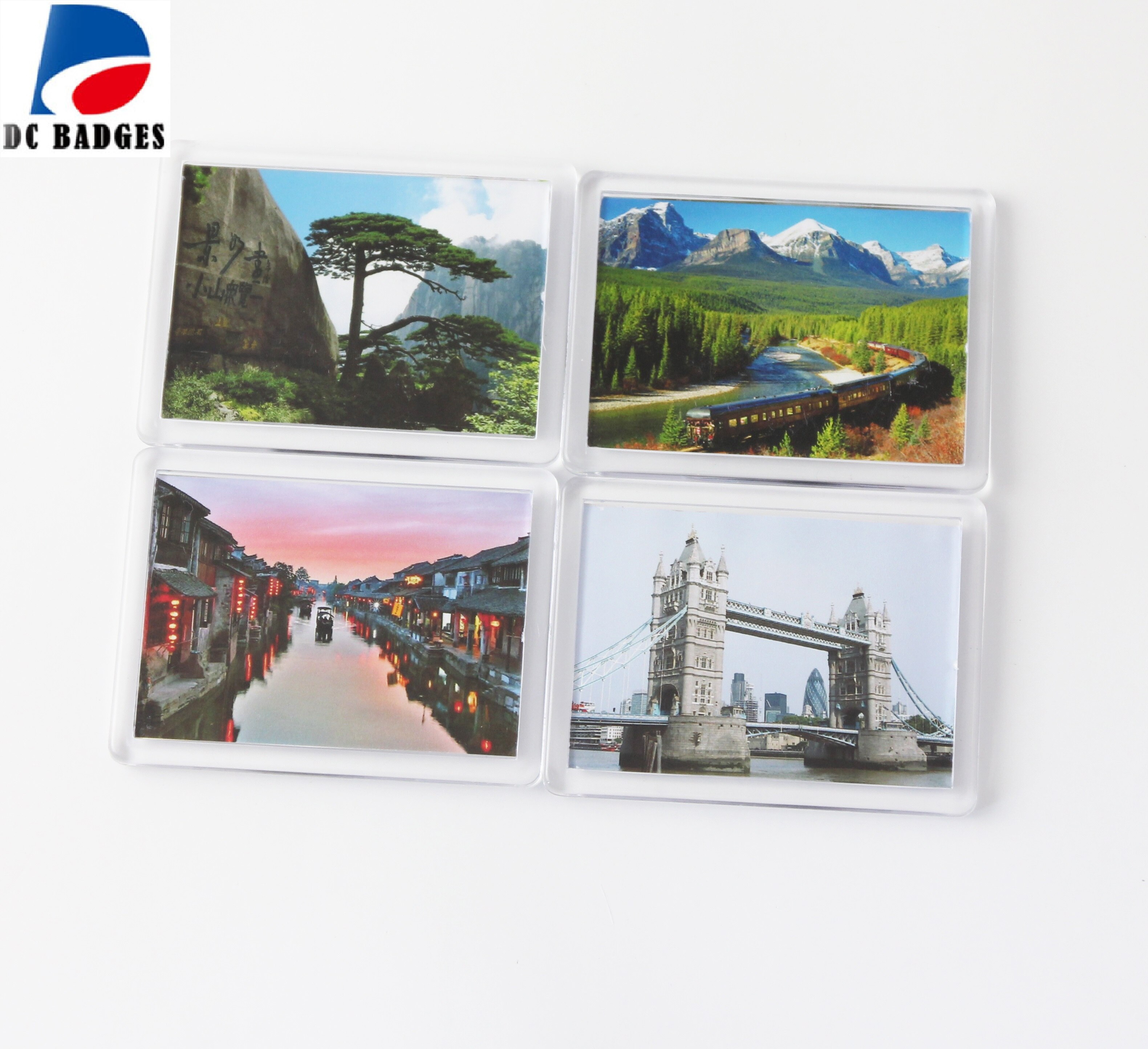 100 piece Transparent blank 76*58mm acrylic fridge... – Grandado