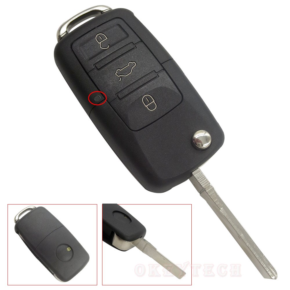 OkeyTech Flip Remote Car Key Shell For Volkswagen ... – Grandado