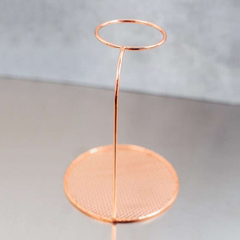Rose gold pour-over kaffe filter rack teblade filt... – Grandado