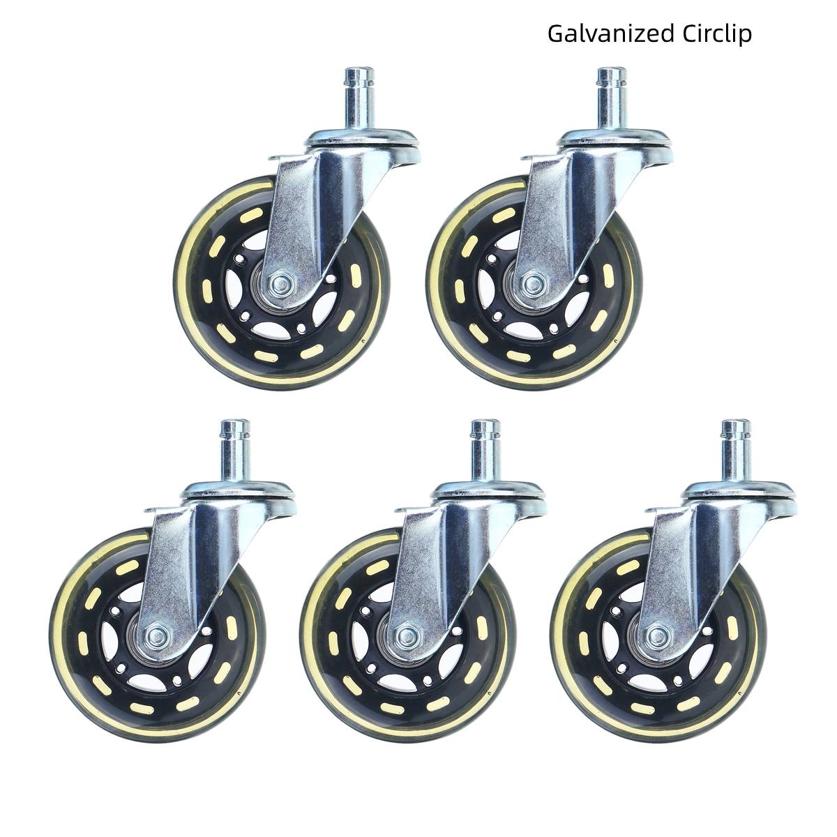 5PCS Computer Chair Wheels 3inch PU Caster Wheel R... – Grandado