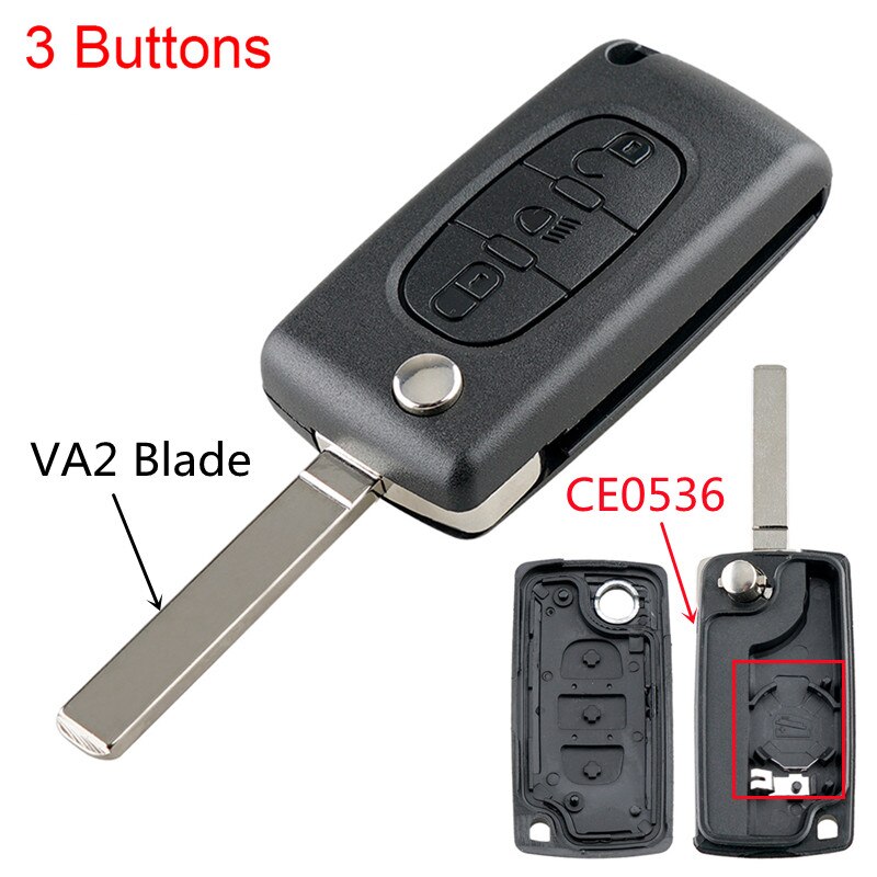 Remote Key Case Voor Citroen C2 C3 C4 C5 C6 Flip V... – Grandado