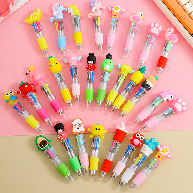 24 Pcs Cute Cartoon Kawaii Animals Head Small Four... – Grandado