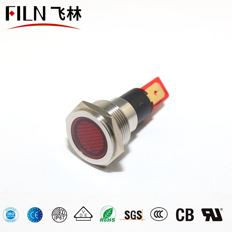 12V 24V 110V 220V 16mm LED Indicator light Flat Si... – Grandado